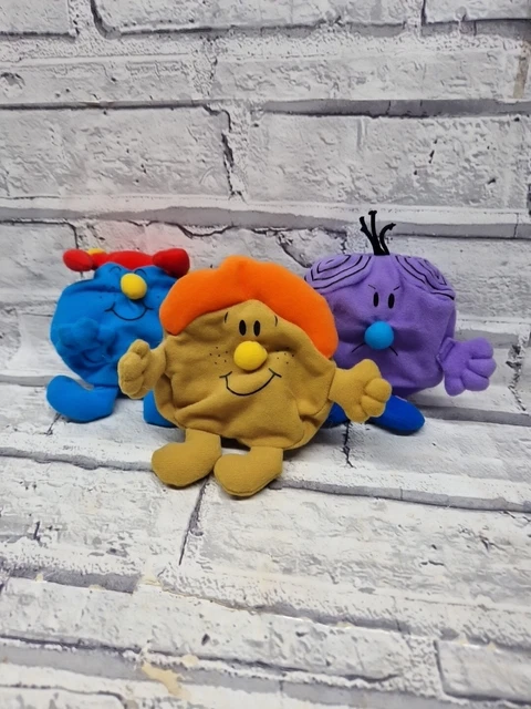VINTAGE MCDONALDS HAPPY Meal toys, Mr Men/Little Miss Plush Reversible ...