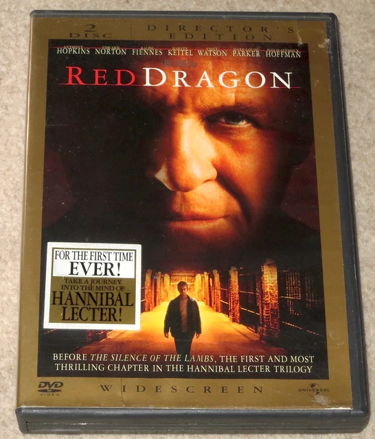 ANTHONY HOPKINS RED DRAGON Edward Norton Harvey Keitel REGION 1 DVD 2 ...