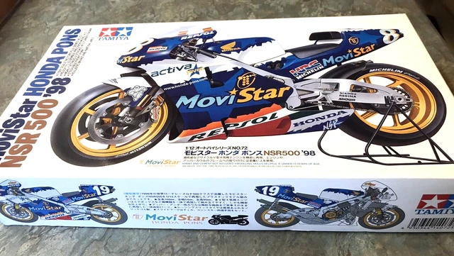 TAMIYA MOVISTAR HONDA Pons NSR 500 '98 1/12 Motorrad Bausatz 14072 ...