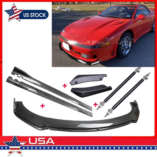 CARBON FIBER FRONT Bumper Rear Splitter Spoiler Side Skirt For ...