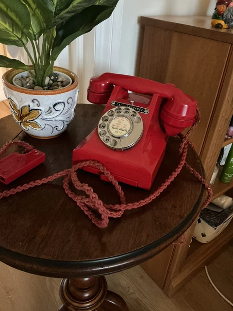 RARE VINTAGE RED GPO 312L Bakelite Telephone 1956 £350.00 - PicClick UK