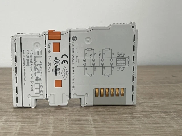 BECKHOFF EL3204 ETHERCAT Terminal, 4-channel analog input, temperature ...