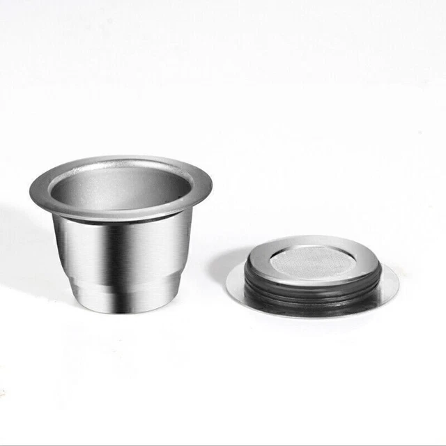 STAINLESS STEEL REFILLABLE Reusable Coffee Capsule Pods For Nespresso ...