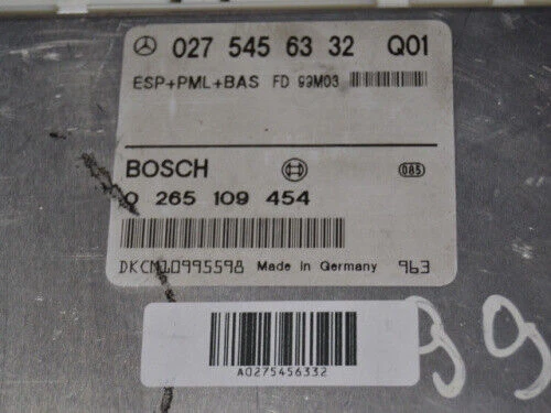STEUERGERÄT ESP ABS für Mercedes S-Klasse W220 A0275456332 EUR 10,00 ...