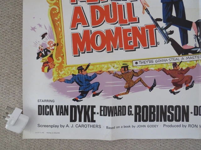 WALT DISNEY'S NEVER A Dull Moment Original Movie Cinema Film Quad ...