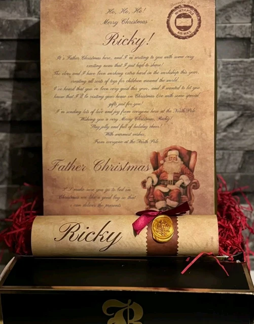 PERSONALISED LETTER FROM Santa Father Christmas | Christmas Eve ...