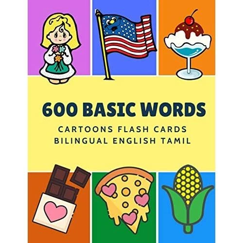 600 BASIC WORDS Cartoons Flash Cards Bilingual English - Paperback NEW ... 600 BASIC WORDS Cartoons Flash Cards Bilingual English - Paperback NEW ...
