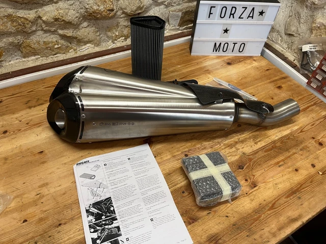 DUCATI PERFORMANCE HOMOLOGATED stainless silencer for Diavel 96459810B ...