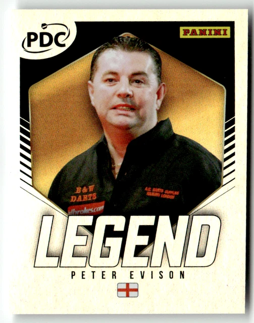 PANINI 2025/26 PDC World Darts Sticker No. 292 Peter Evison Legend Foil ...