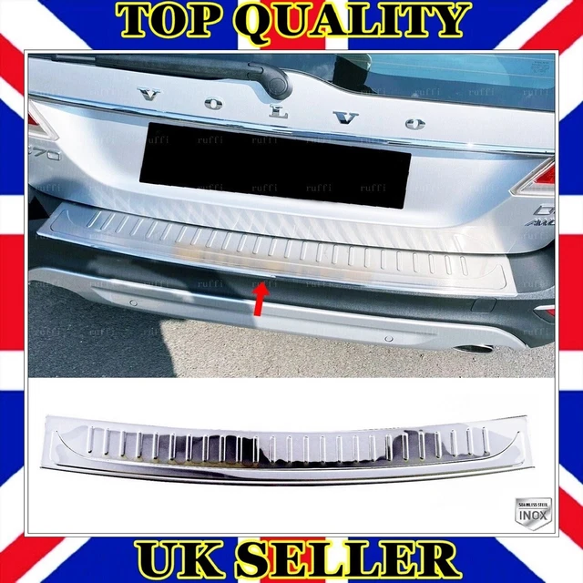 CHROME REAR BUMPER Protector GLOSSY S.STEEL For VOLVO XC70 2013 to 2016 ...