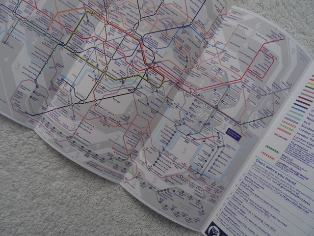 LONDON UNDERGROUND TUBE Map. May 2022. 8 page. UK Trains. IKEA ...