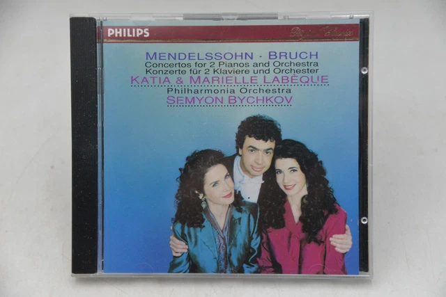 MENDELSSOHN BRUCH - Concertos for 2 Pianos LABEQUE BYCHKOV PHILIPS CD ...