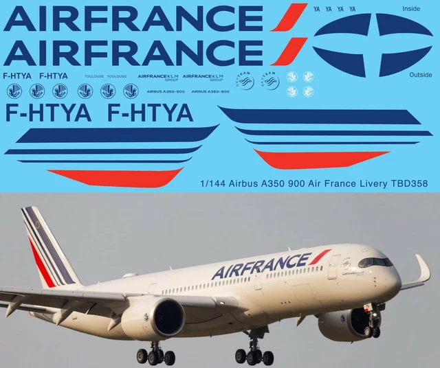 1/144 AIRBUS A350 900 Air France Livery Decals TB Decal TBD358 EUR 15 ...