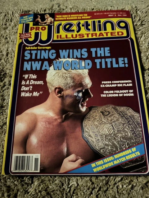 PRO WRESTLING ILLUSTRATED Magazine November 1990 Sting WWF WCW NWA ECW ...