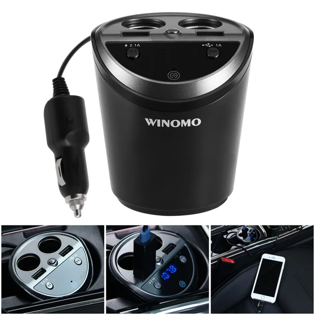 WINOMO MULTIFONCTION AUTO Voiture Double Chargeur USB Adaptateur En ...