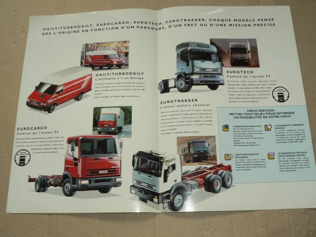 1978 CATALOGUE CAMION IVECO Daily UNIC prospectus brochure prospekt LKW ...