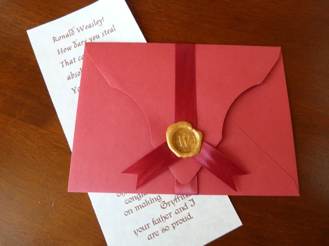 RON WEASLEY HOWLER Letter. Harry Potter prop. $18.99 - PicClick CA