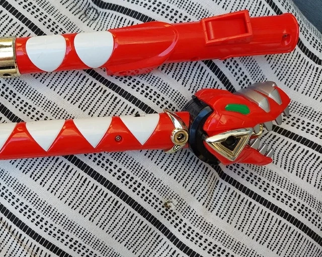 POWER RANGERS DINO Thunder Tyranno Staff Red Weapon Bandai 2003 COSPLAY ...