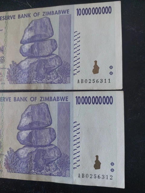 10 BILLION DOLLARS AB Prefix Consecutive $8.99 - PicClick AU