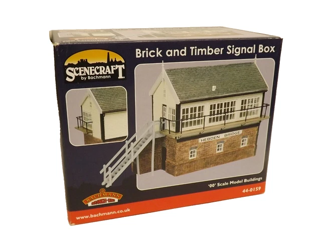BACHMANN SCENECRAFT 44-0159 Brick And Timber Signal Box (OO Gauge ...