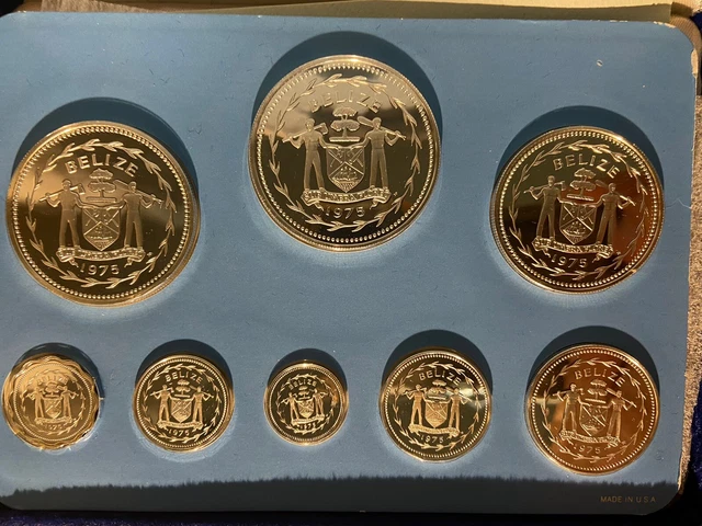 1975 COINAGE OF Belize Sterling Silver Proof Coin Set $103.63 - PicClick CA