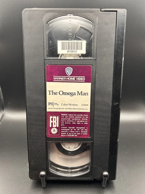 THE OMEGA MAN VHS Warner Home Video clamshell. Charlton Heston. TESTED ...