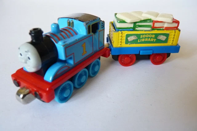 SODOR LIBRARY TRUCK with BOOKS + THOMAS - Take n'Play. P+P DISCOUNT £4. ...