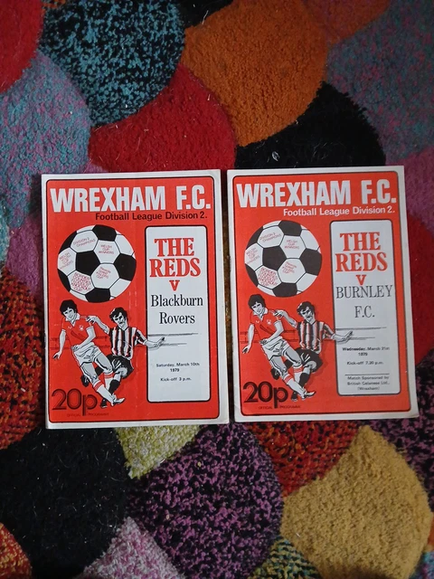 WREXHAM FC PROGRAMMES x 2 season 1978-1979 £1.13 - PicClick UK