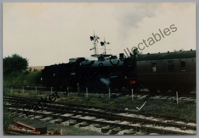 RAILWAY PHOTOGRAPH OF Steam Locomotive 53809 at Swanwich Junction 1986 ...