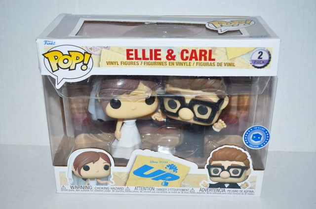 FUNKO POP DISNEY Pixar UP Carl And Ellie Wedding 2 Pack Pop in a Box ...