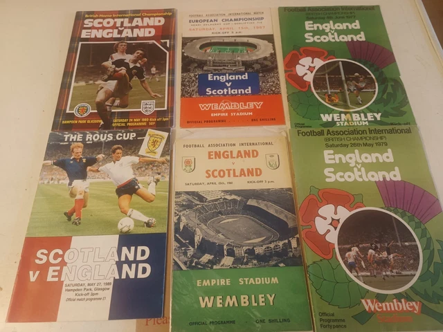ENGLAND V Scotland Programme Collection £2.99 - PicClick UK
