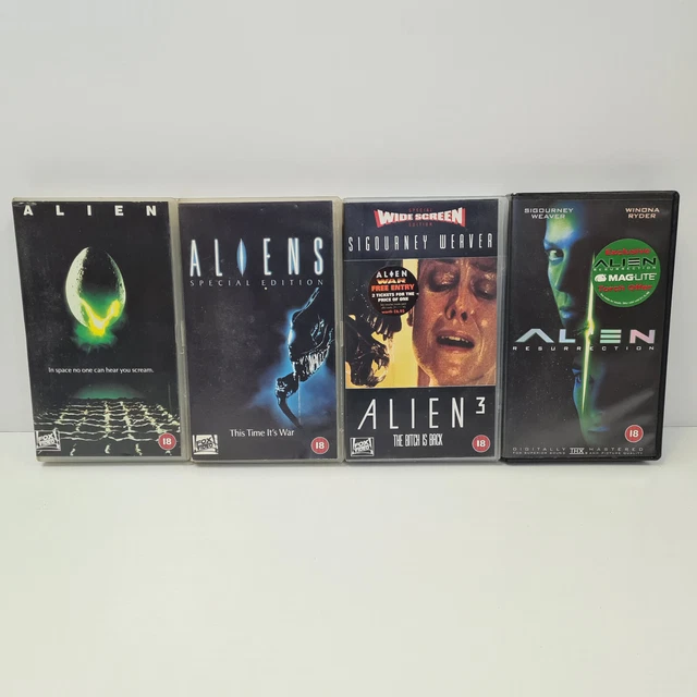ALIEN, ALIENS, ALIEN 3 & Alien Resurrection VHS Collection £24.94 ...