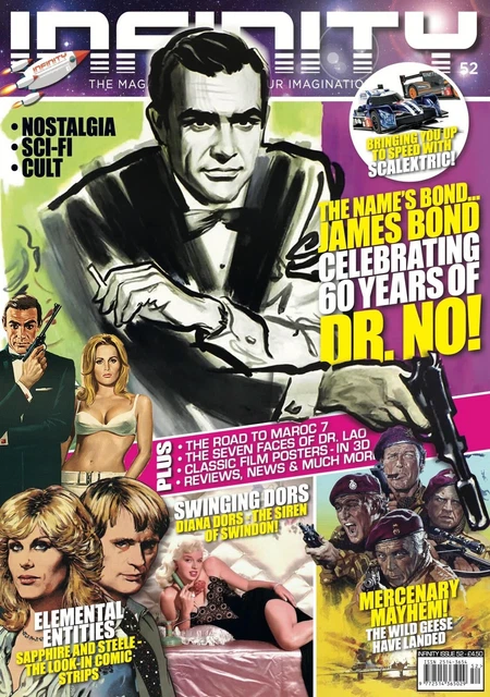 INFINITY 52 MAGAZINE Sean Connery James Bond Dr No Roger Moore Wild Geese £11.99 - PicClick UK