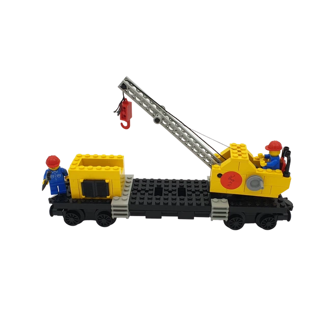 LEGO® TRAIN 4,5V 12V chemin de fer voie ferrée 7814 grue wagon de ...
