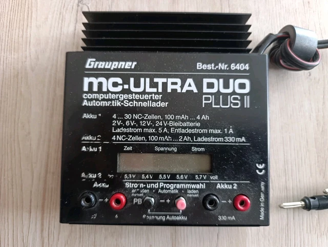 GRAUPNER LADEGERÄT MC-ULTRA Duo Plus II, Art.Nr. 6404 in OVP EUR 19,99 ...