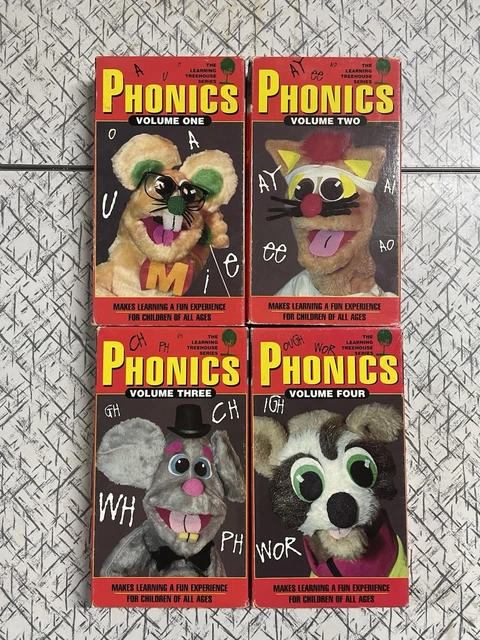THE LEARNING TREEHOUSE Series Phonics VHS Set 4 Vintage Children’s ...