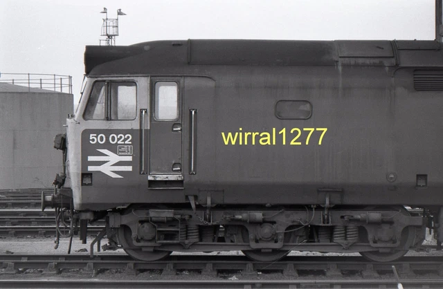 ORIGINAL RAILWAY PHOTOGRAPHIC negative Class 50 50022 at Bristol 2 negs ...