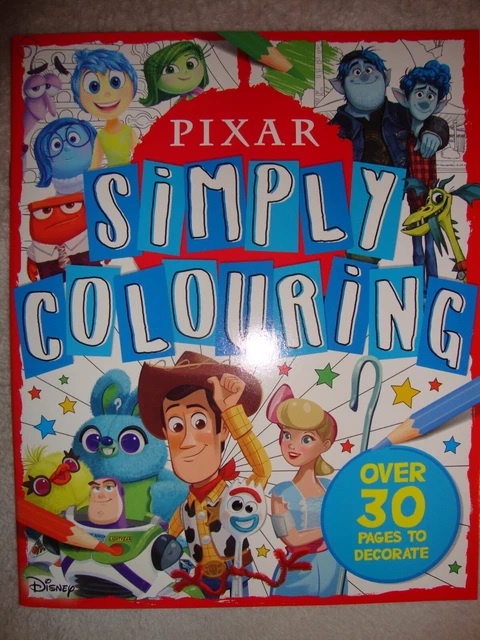 DISNEY PIXAR COLOURING Book Simply Colouring Book Brand New RRP £3.99 £ ...