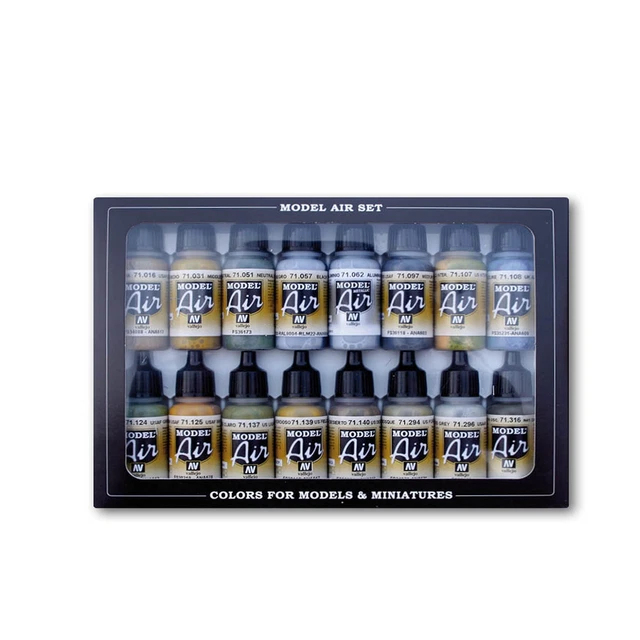 VALLEJO WWII USAAF Model Air Paint Set, 17ml, 16-Pack $47.69 - PicClick