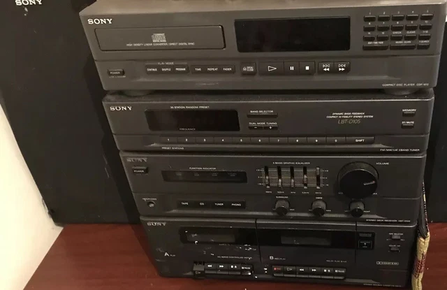 SONY LBT-D105|HIFI|CD PLAYER|TUNER|TAPE Deck|2Speakers|Spares🖤 £139.00 ...