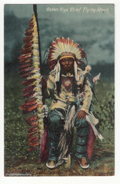 INDIANER FLYING HAWK (1854-1931) Native American Ceten - Kiya Indian ...