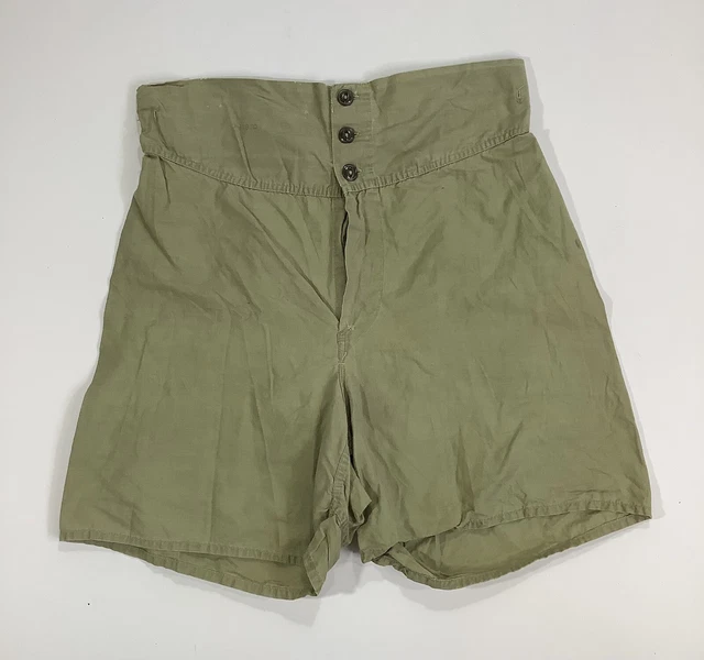 VINTAGE U.S. MILITARY Army WW2 Era Green Cotton Boxer Shorts Underwear ...