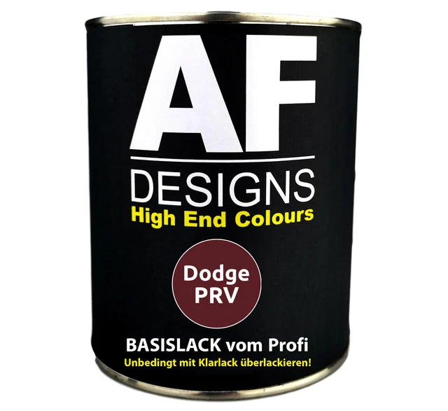1L BASE DE Peinture Dodge PRV Dark Garnet Red Perl Métallique Prêt À L ...