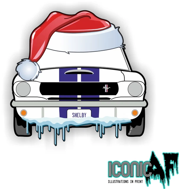 ICONICAF SANTA CAPPELLO 1960's American MUSTANG Auto Arte Natale ...