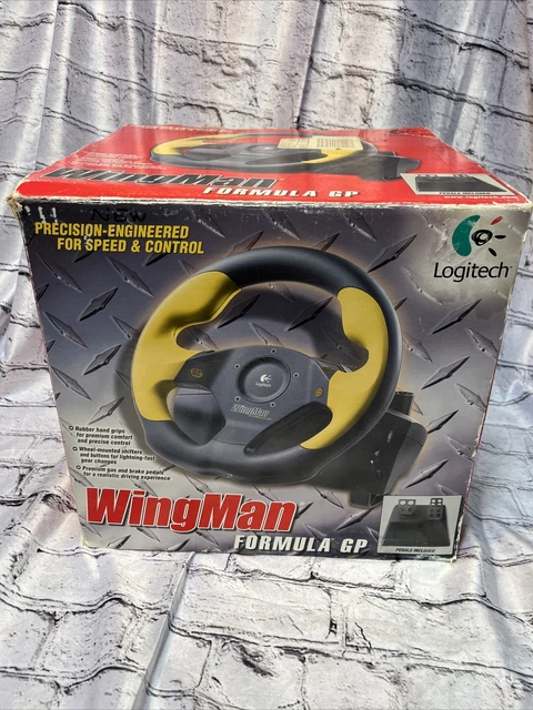LOGITECH WINGMAN FORMULA Force GP Force Feedback Steering Wheel ...