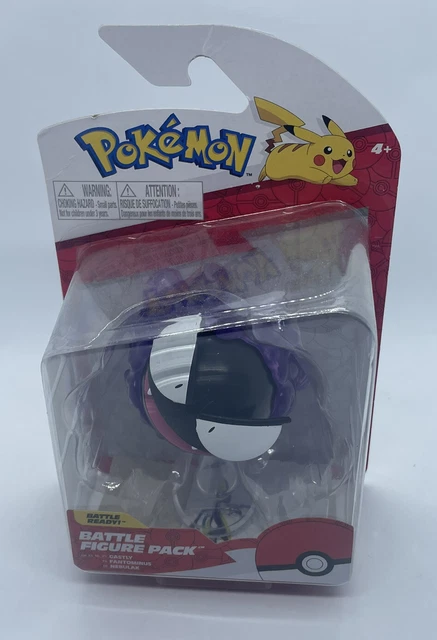 JAZWARES POKÉMON GASTLY Battle Ready Feature Action Figure Toy New SEE ...