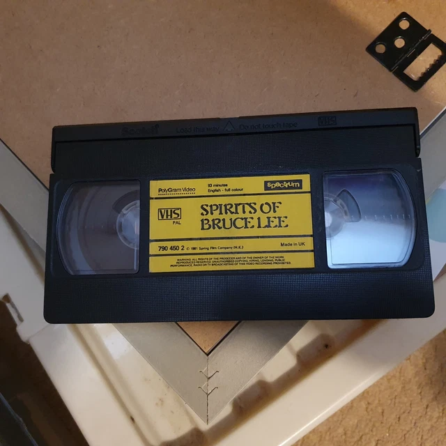 SPIRITS OF BRUCE LEE VHS Spectrum Video pre cert x kung fu martial arts ...