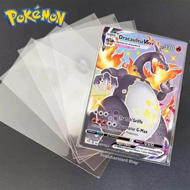 LOT OF 100 POKÉMON MAGIC 66X91mm POKÉMON MAGIC SLEEVE PROTECTION POUCH ...