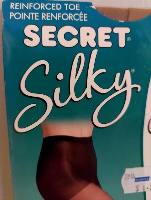 VINTAGE PANTYHOSE BRAND New Secret Silky Control Top Color Beige Size B ...