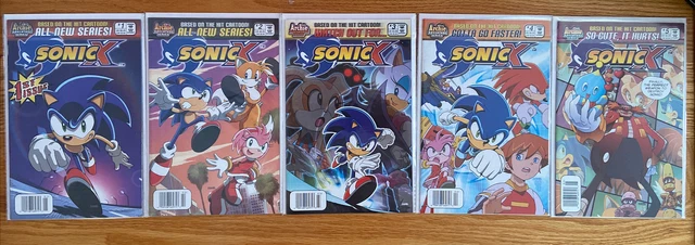 ARCHIE SONIC THE Hedgehog Sonic X Comic Book Lot #1-5 £19.64 - PicClick UK